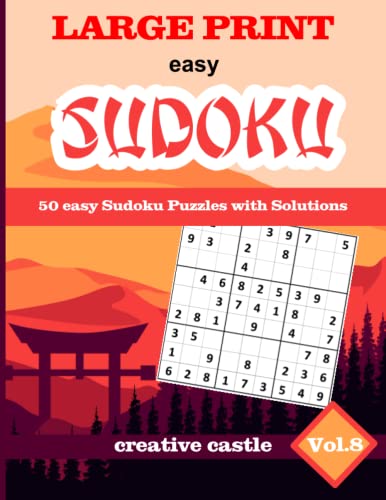 Large Print easy Sudoku: 50 Large Print easy Sudoku: sudoku book large ...