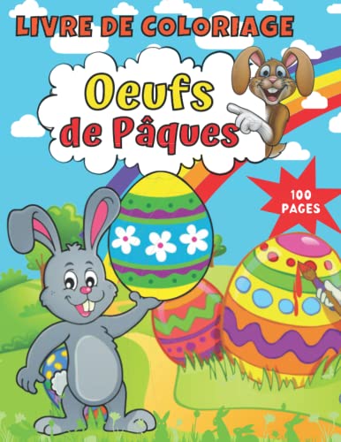 Livre de coloriage oeufs de Pâques pour les enfants : de 50 unique ...