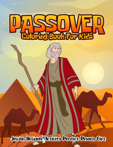 Passover Coloring Book For Kids: Jewish Holiday Activity Perfect Pesach ...