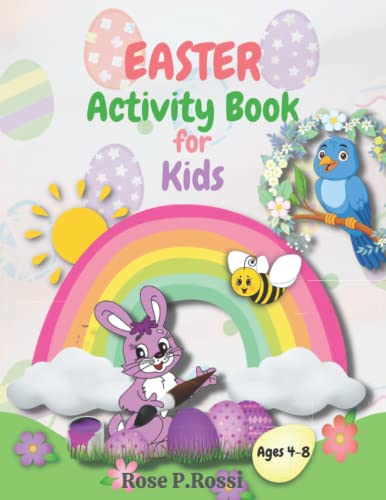 Easter Activity Book For Kids: Cute Coloring And Activity Book |Maze ...
