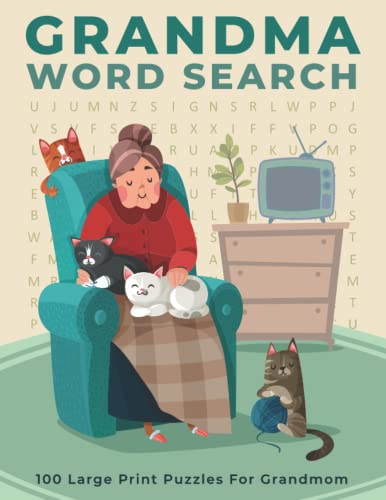 Grandma Word Search: Word Search Puzzle Book for Seniors and Adults ...