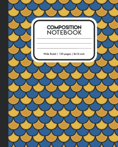 Composition Notebook: Exotic Japanese Waves Design | Wide Ruled ...