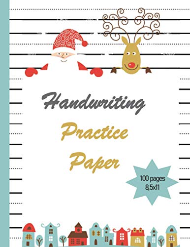 Handwriting Practice Paper: Blank Lined Notebook Primary Ruled With ...