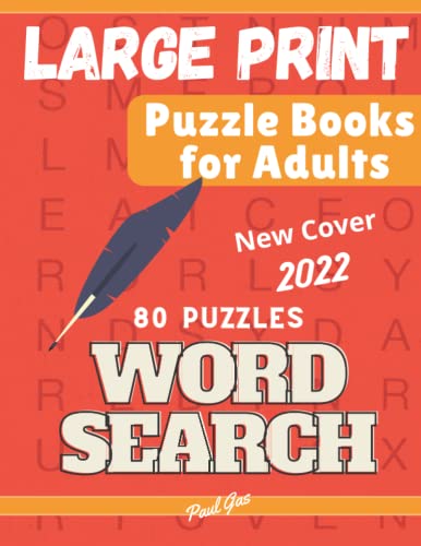 Word Search Puzzle Book for Adult: LARGE PRINT for Adults and Seniors ...