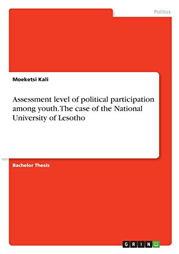 Assessment level of political participation among youth. The case of ...
