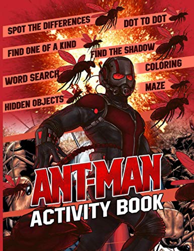 Ant Man Activity Book: Word Search, Dot To Dot, Spot Differences ...