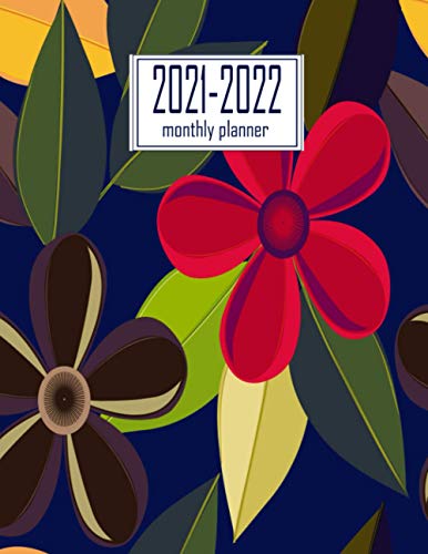 2021-2022 monthly planner: Two Year 24 Months Calendar Monthly Planner ...