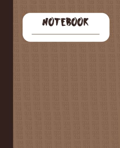 chocolate Bar Notebook: Composition Notebook: College ruled,100 Pages ...