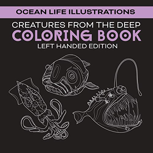 Creatures From the Deep Coloring Book: Ocean Life Illustrations – For ...