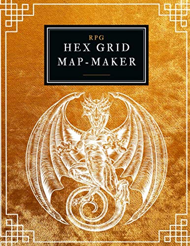 RPG Hex Grid Map-Maker (SMALL): 200 pages of hex-grid map paper to ...
