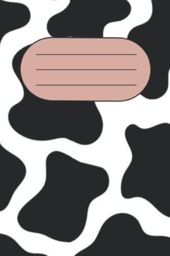 Cow Print Composition Notebook: Black and White, Notebook, Journal ...