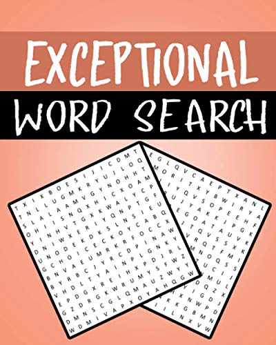 Exceptional Word Search: Word Search Puzzle Book for Adults , 300 ...
