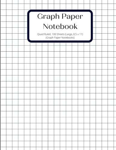 Graph Paper Notebook: Quad Ruled, 100 Sheets (Large, 8.5 x 11) (Graph ...