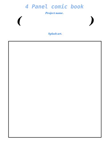 4 panel comic book: for creating your very own 4 panel comic book or ...