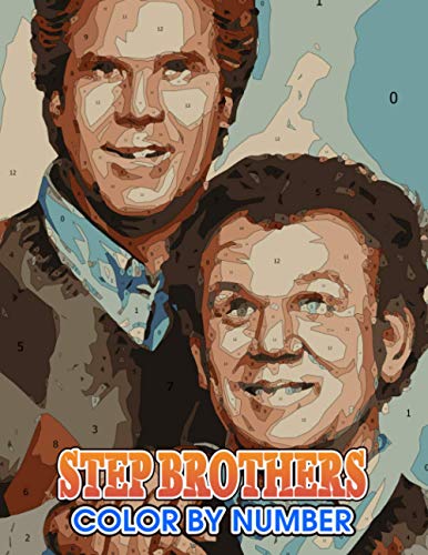 Step brothers Color by Number: Step brothers color Book An Adult ...