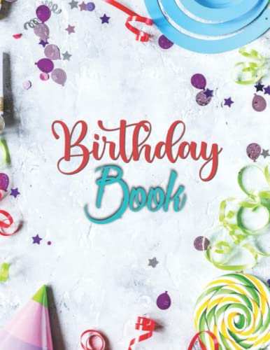 Birthday Book: Notebook for Recording Birthdays and Anniversaries. Jan ...