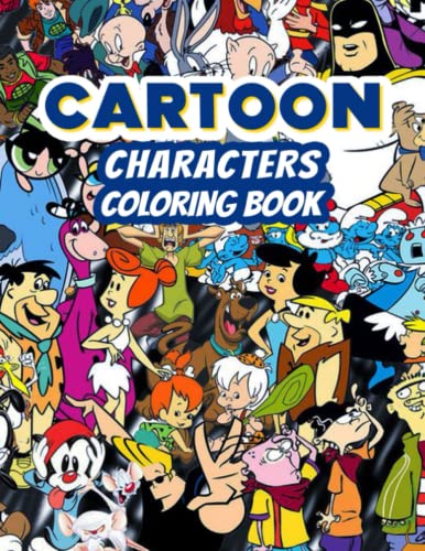 250+ Cartoon Characters Coloring Book: Coloring Book with Beautiful and ...