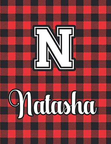 Natasha: Handmade Red and Black Flannel Lumberjack Plaid Notebook ...