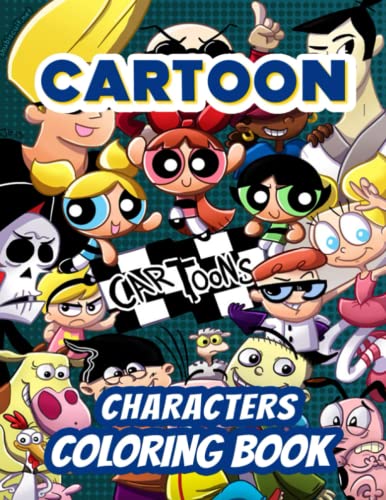 250+ Cartoon Characters Coloring Book: Coloring Book with Beautiful and ...