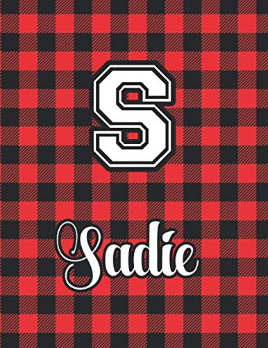 Sadie: Handmade Red and Black Flannel Lumberjack Plaid Notebook ...