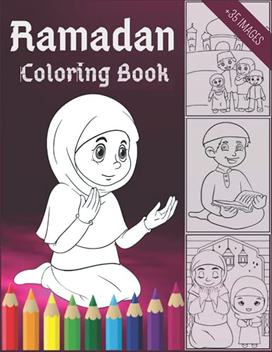 Ramadan Coloring Book: Cute Islamic Coloring And Learning Book For Kids ...