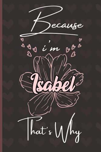 Because I'm Isabel That's Why: Personalized Name Journal for Isabel ...