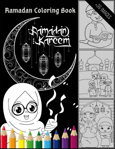 Ramadan Coloring Book: Cute Islamic Coloring And Learning Book For Kids ...