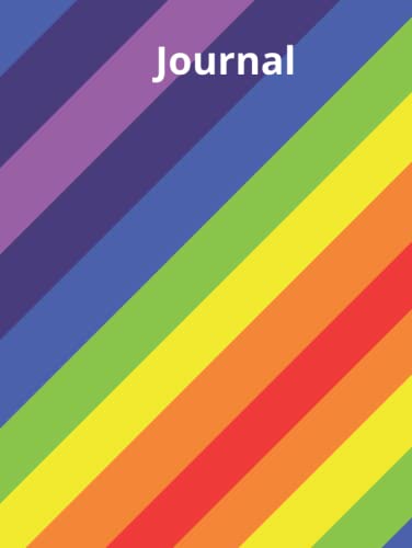 Journal: Rainbow journal / notebook - hardcover (8.25 x 11 in / 20.96 x ...