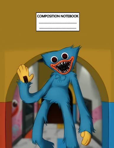 Huggy wuggy Composition Notebook: Cute Gift Composition Notebook For ...