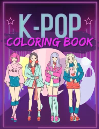 KPOP Coloring Book: A Collection Of Kpop Idols' Portraits And Dance ...