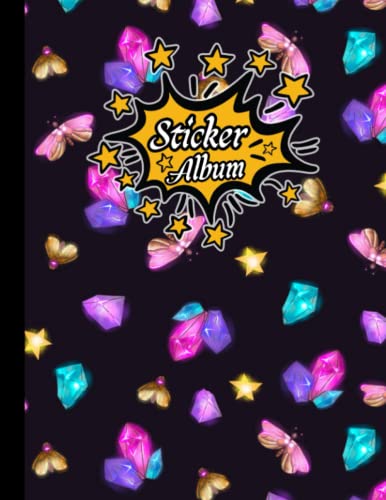 Sticker Album: Blank Sticker Book for Collecting Stickers | Rainbow ...