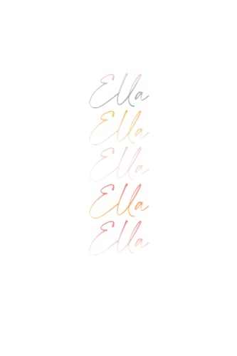 Ella: Personalized Notebook gift for Ella, Birthday Gift idea for Girls ...