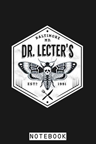 Dr Lecters Cuisine Hannibal Horror Notebook: 6x9 120 Pages, Lined ...