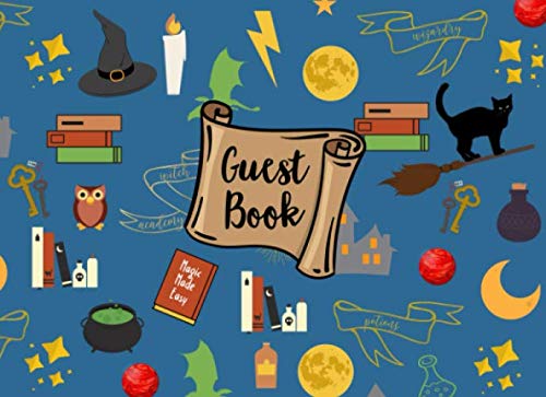 Guest Book: Magic Wizard Academy | For birthdays, showers and magical ...