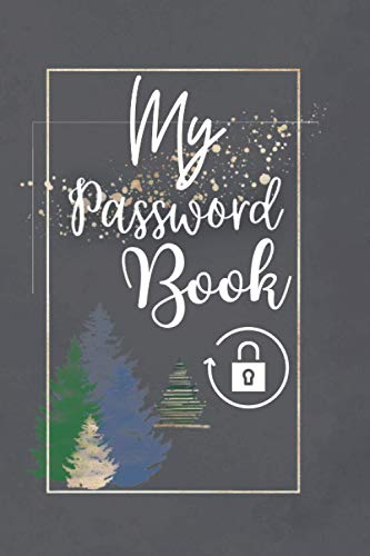 My Password Book: Black Password Keeper ~ Password Organizer Book Mini ...