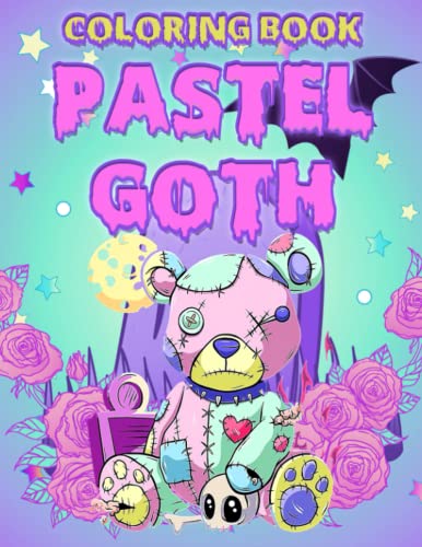 Pastel Goth Coloring Book: Cute Creepy Chibi Coloring Pages With Many ...