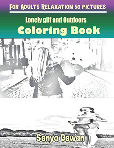 Lonely gilf and Outdoors Coloring Books For Adults Relaxation 50 ...