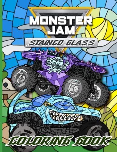 Monster Stained Glass Coloring Book The Contains All Jam Easy Activity 