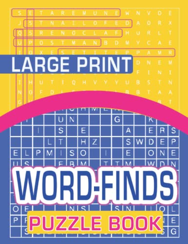 Large Print Word-Finds Puzzle Book: Activity Large Print 200+ pages 8.5 ...