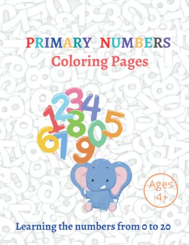 PRIMARY NUMBERS Coloring Pages: : Learning the numbers from 0 to 20 ...