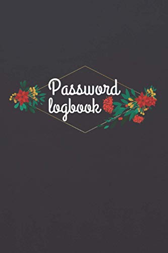 Password Logbook: Black Password Keeper ~ Password Organizer Book Mini ...