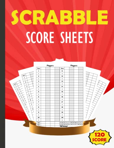 Scrabble Score Sheets: Scrabble Score Sheets Pads Official, Scrabble ...