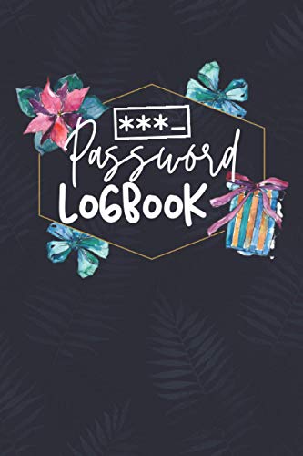 Password Logbook: Black Password Keeper ~ Password Organizer Book Mini ...