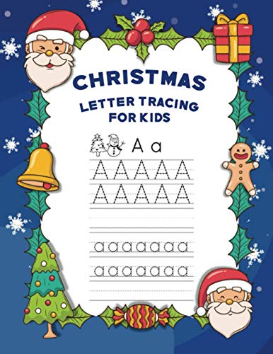 Christmas Letter Tracing For kids: Super Fun Christmas Handwriting ...