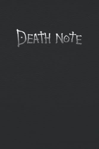 Death Notes Notebook: Real Black Edition With Rules, Anime Manga ...