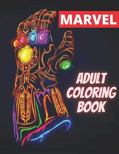 Marvel Adult Coloring Book: Super Heroes Illustrations for Adults and ...
