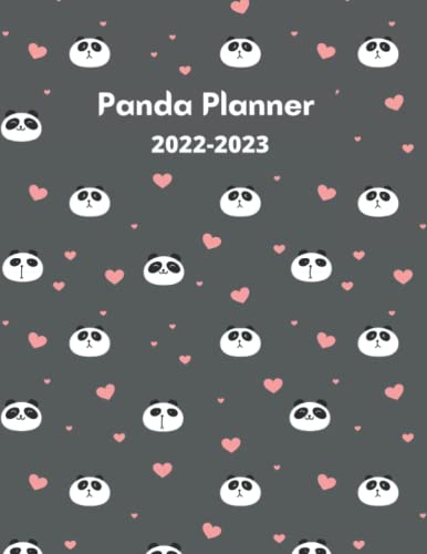 Panda planner 2022-2023: Monthly Planner with notes , Month Life ...