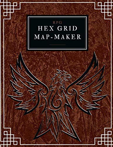 RPG Hex Grid Map-Maker (SMALL): 200 pages of hex-grid map paper to ...