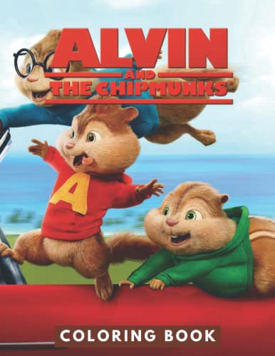Alvin & The Chipmunks Coloring Book: JUMBO Coloring Book For Kids ...