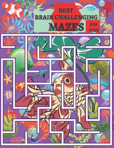 Best Brain Challenging Mazes For Kids: Ultimate Brain Challenging Mazes, Super-man Maze Book for ...